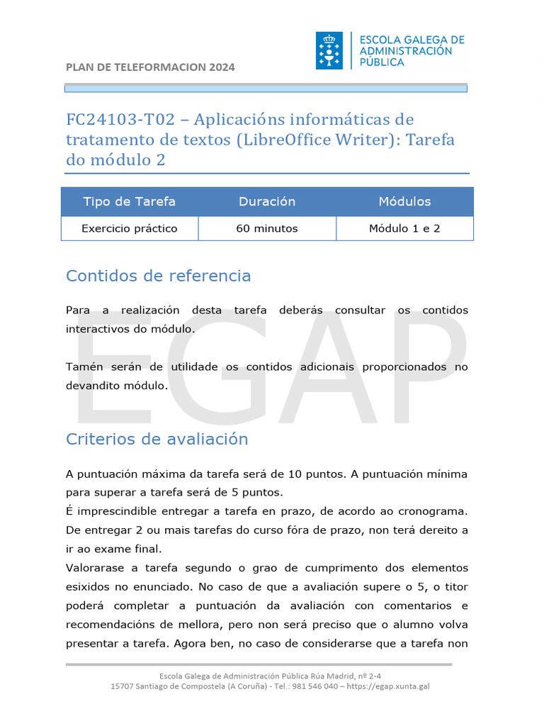 Enunciado Tarefa2 | PDF