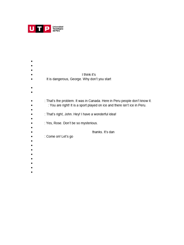 Week 15 - Script - Less Popular Sports in Peru | PDF