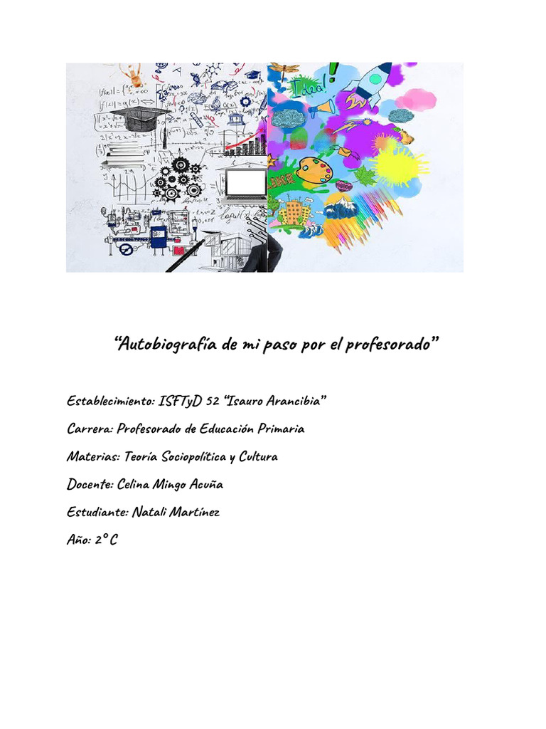 Autobiografia - N.Martinez 2C | PDF