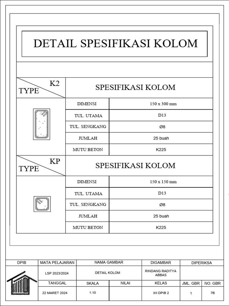 DETAIL KOLOM | PDF