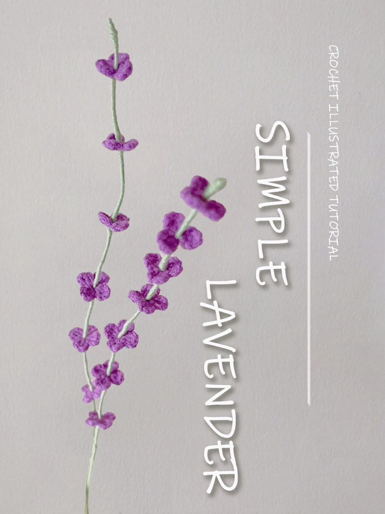 How To Crochet Simple Lavender | PDF