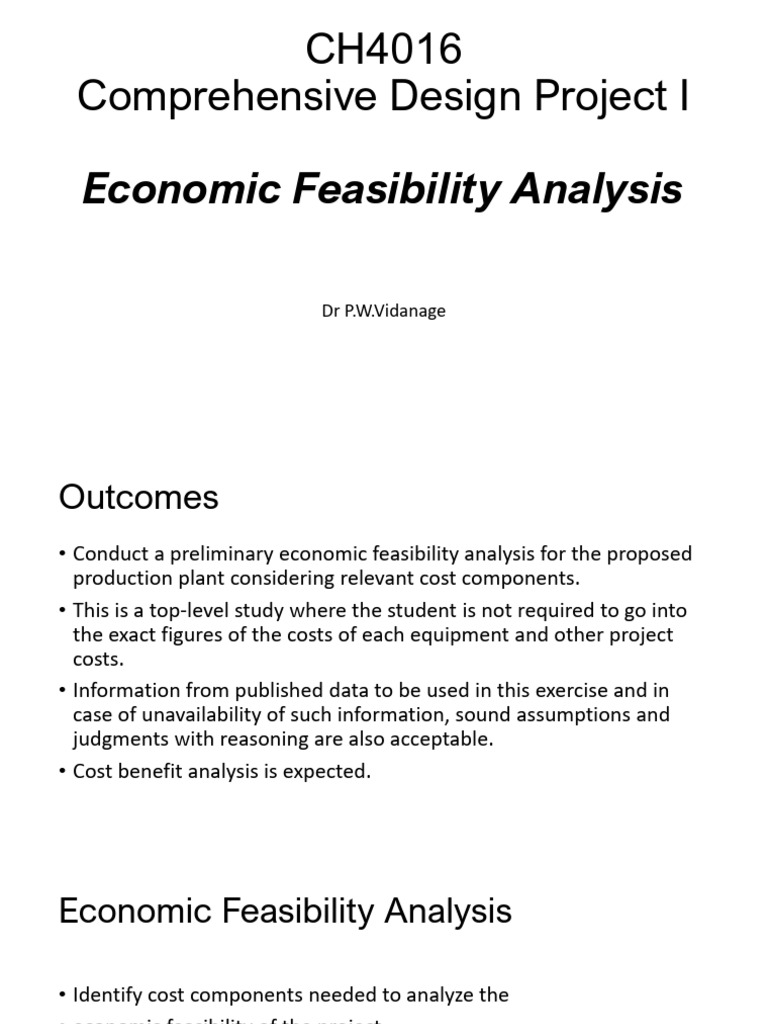 CH4016 - Comprehensive Design Project I | PDF