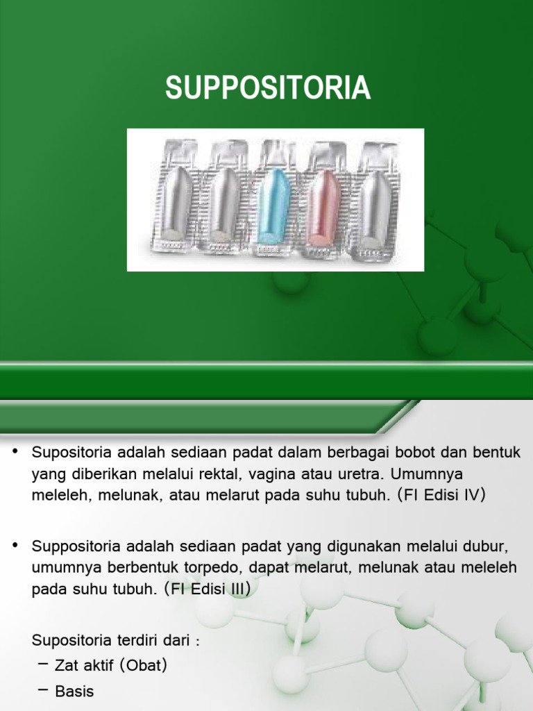 SUPPOSITORIA | PDF