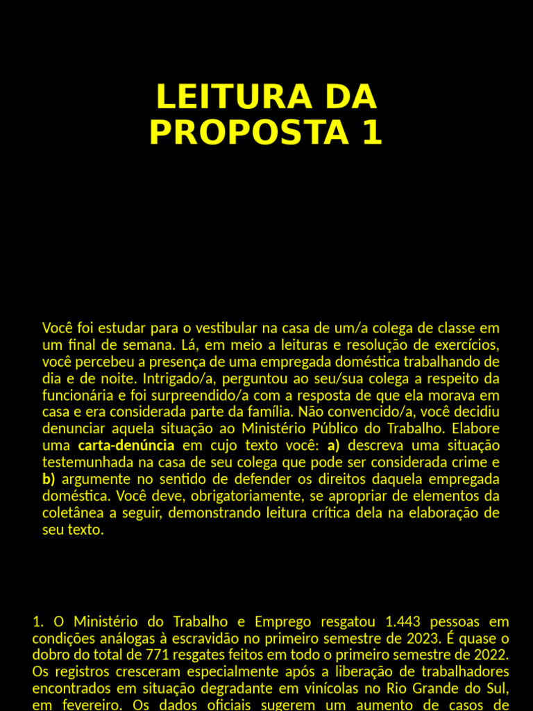 Aula 1 - Carta - 1EM - 2024 | PDF