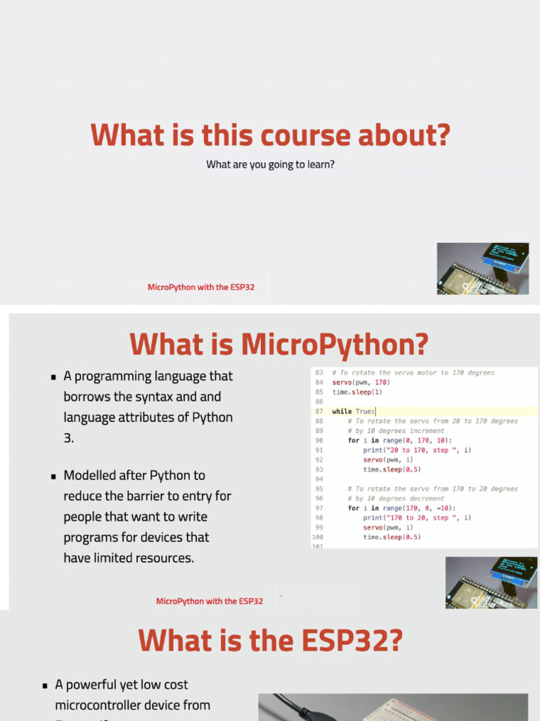 Introduccion Esp32 Micropython 1 | PDF