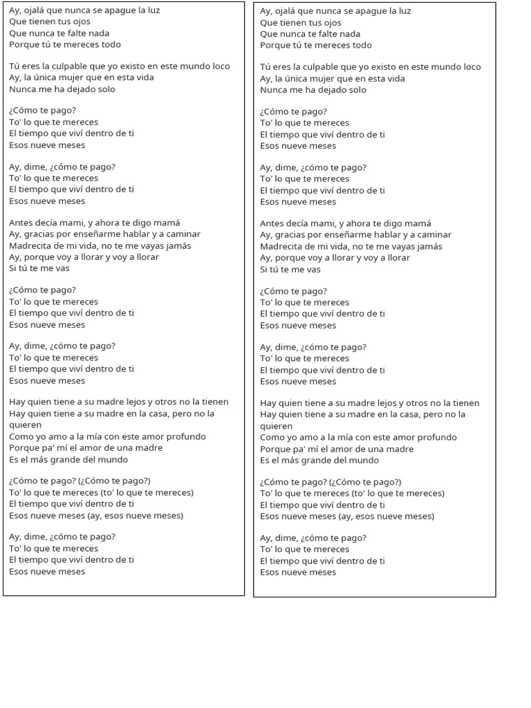 Cancion Mama Pdf