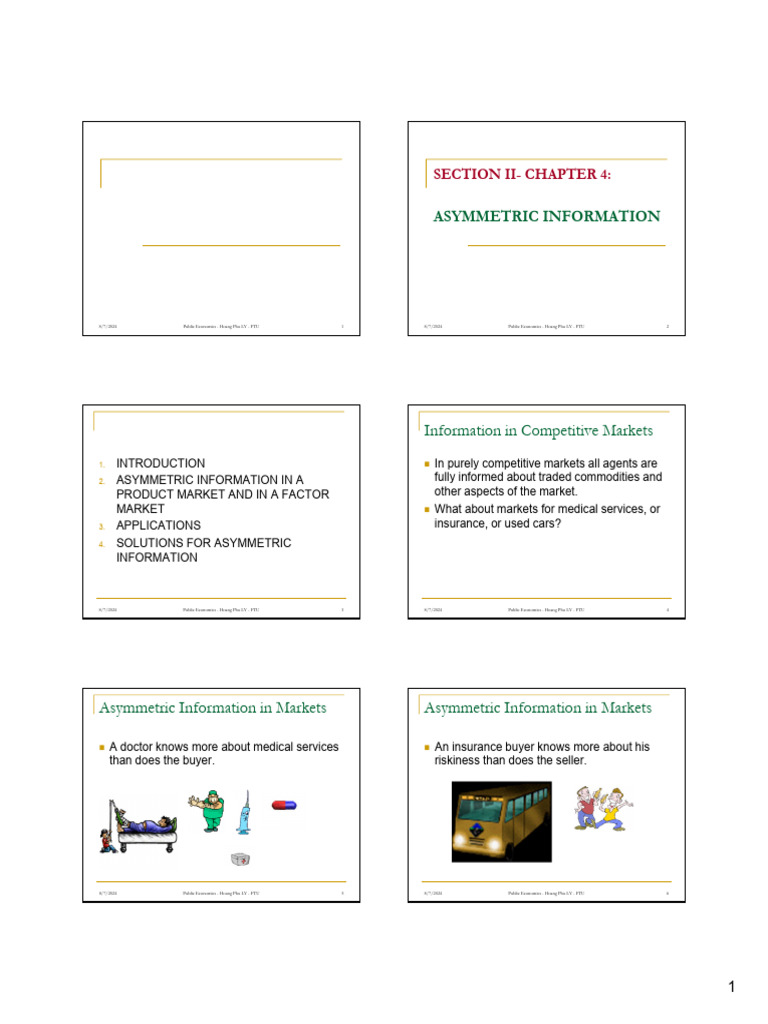 SECTION II - CHAP4 ASYMMETRIC INFORMATION (Compatibility Mode) | PDF