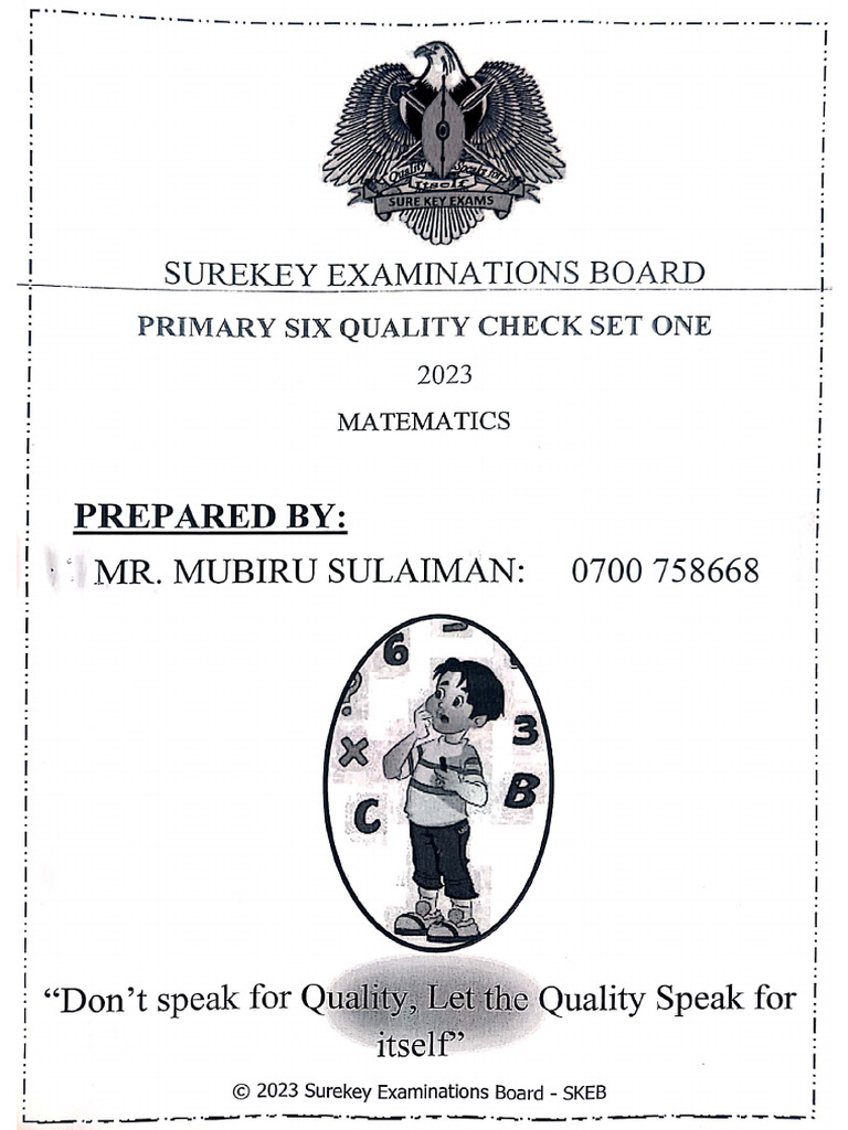 -p.6 Mtc Quality Check One Guide | PDF