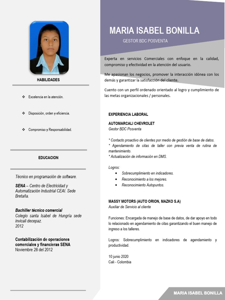 Maria Isabel Bonilla | PDF