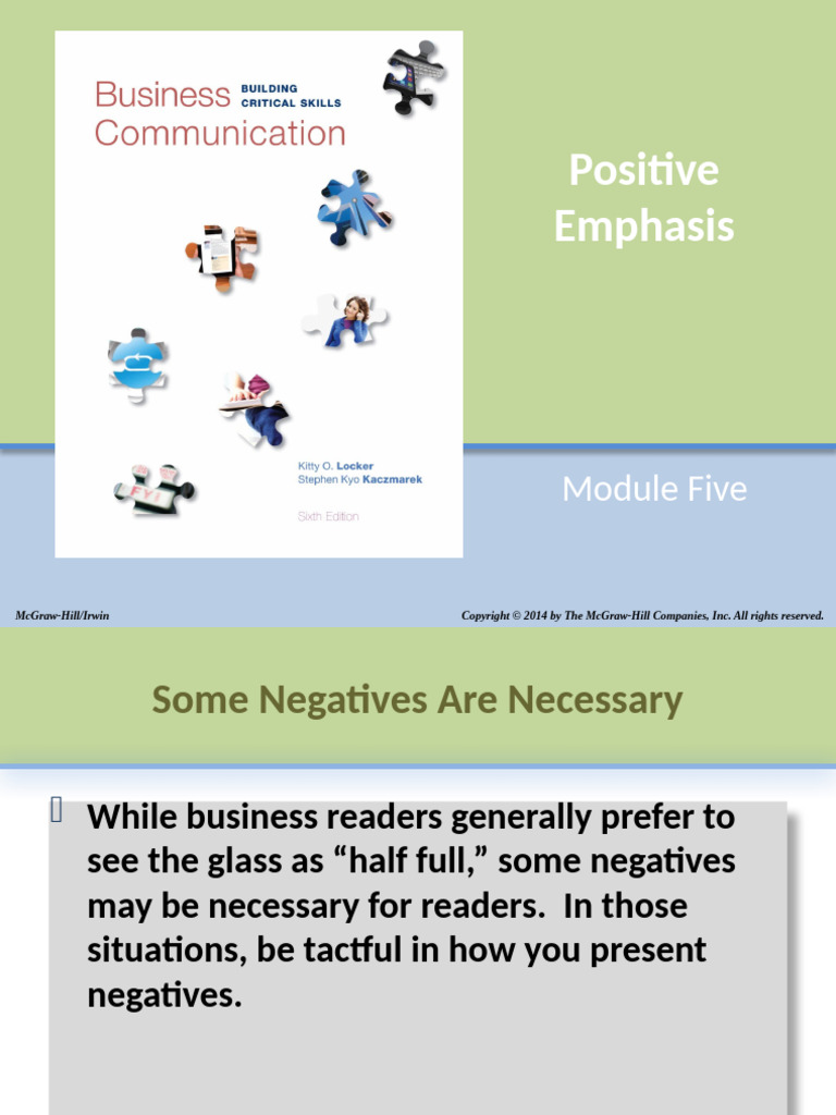 Chapter 5 Positive Emphasis | PDF