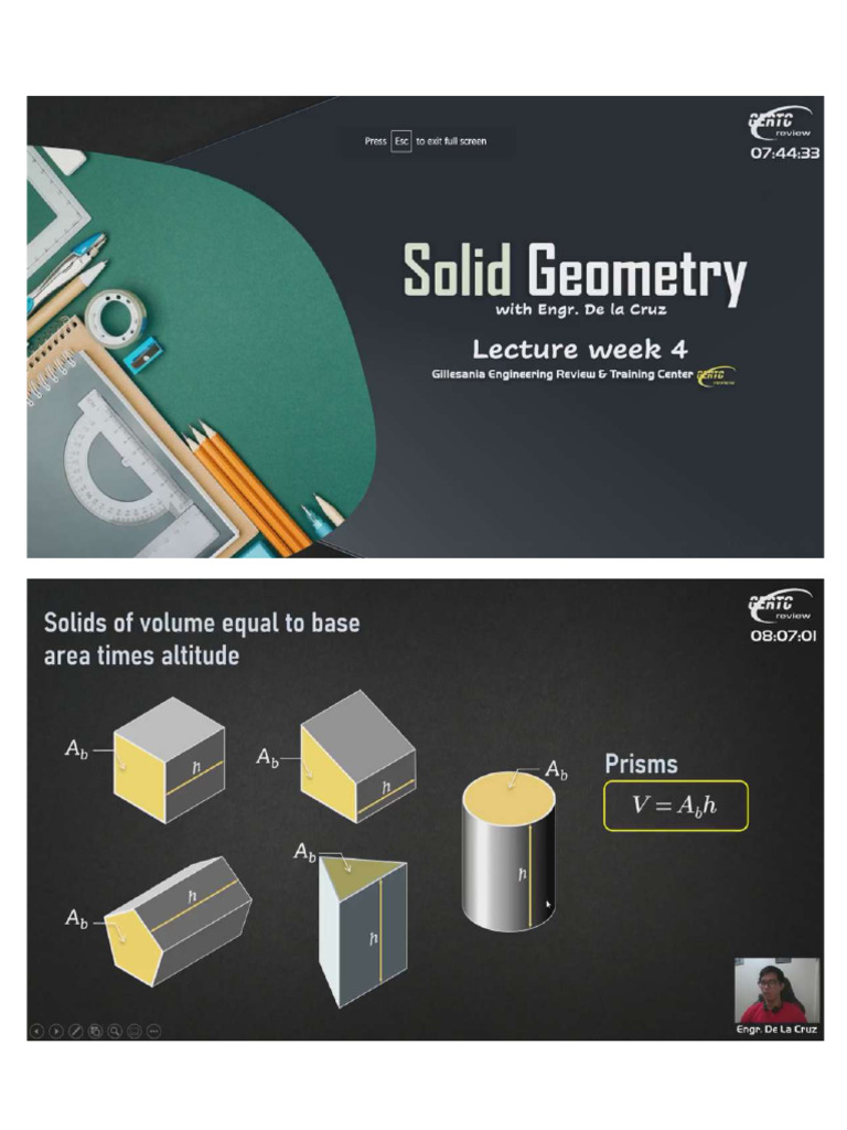 MATH WEEK 4 SIR DELA CRUZ SOLID GEOMETRY Compressed | PDF