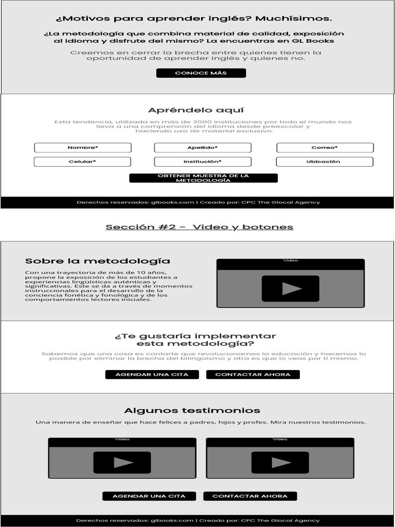 Mockup Landing Page | PDF