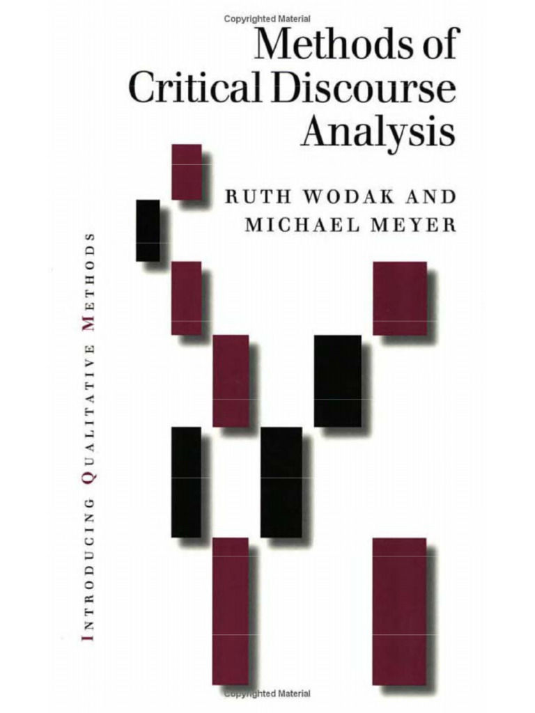 Wodak and Meyer Eds Methods of Critical Discourse Analysis PDF | PDF