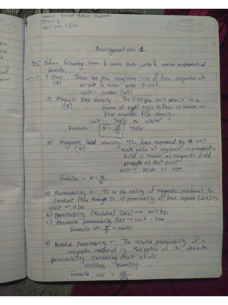 BEE Assignment 1 1505 | PDF