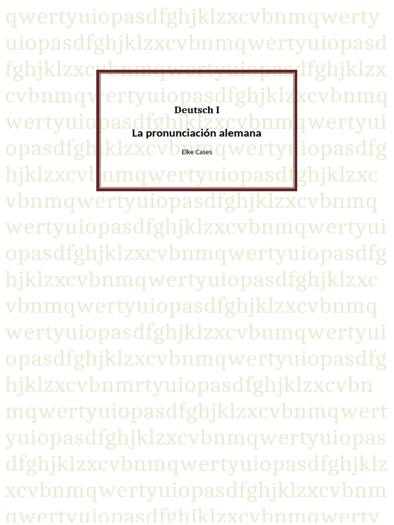 Pronunciación | PDF