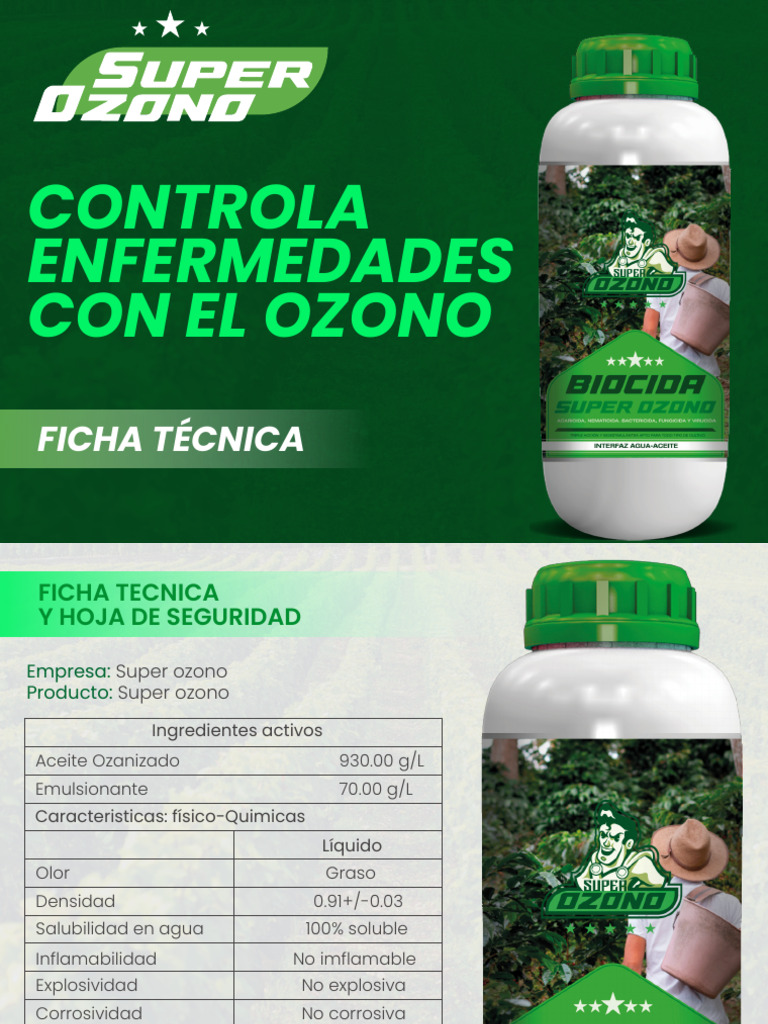 Ficha Tecnica SUPER OZONO | PDF