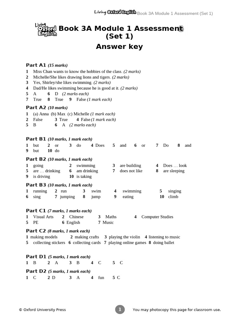 LOE Assessment 3AM1 Set1 1 Answers | PDF