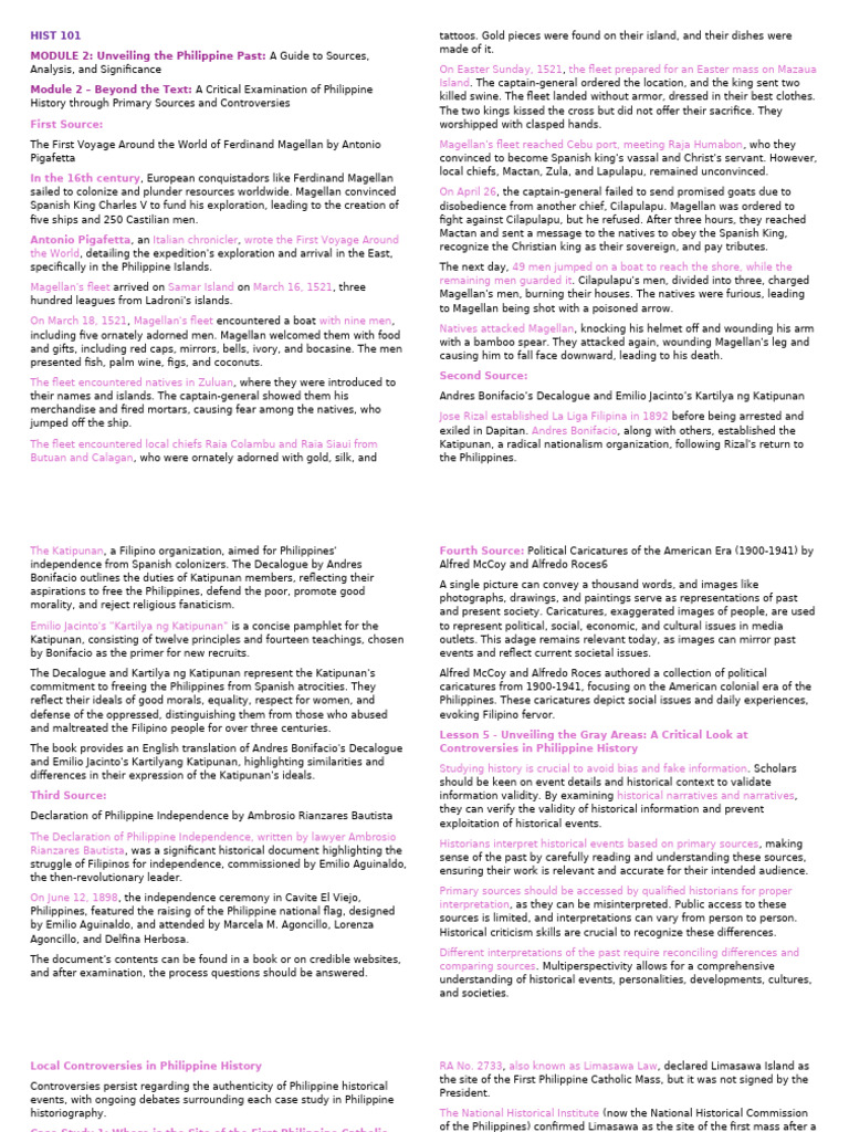 HIST 101 Reviewer | PDF