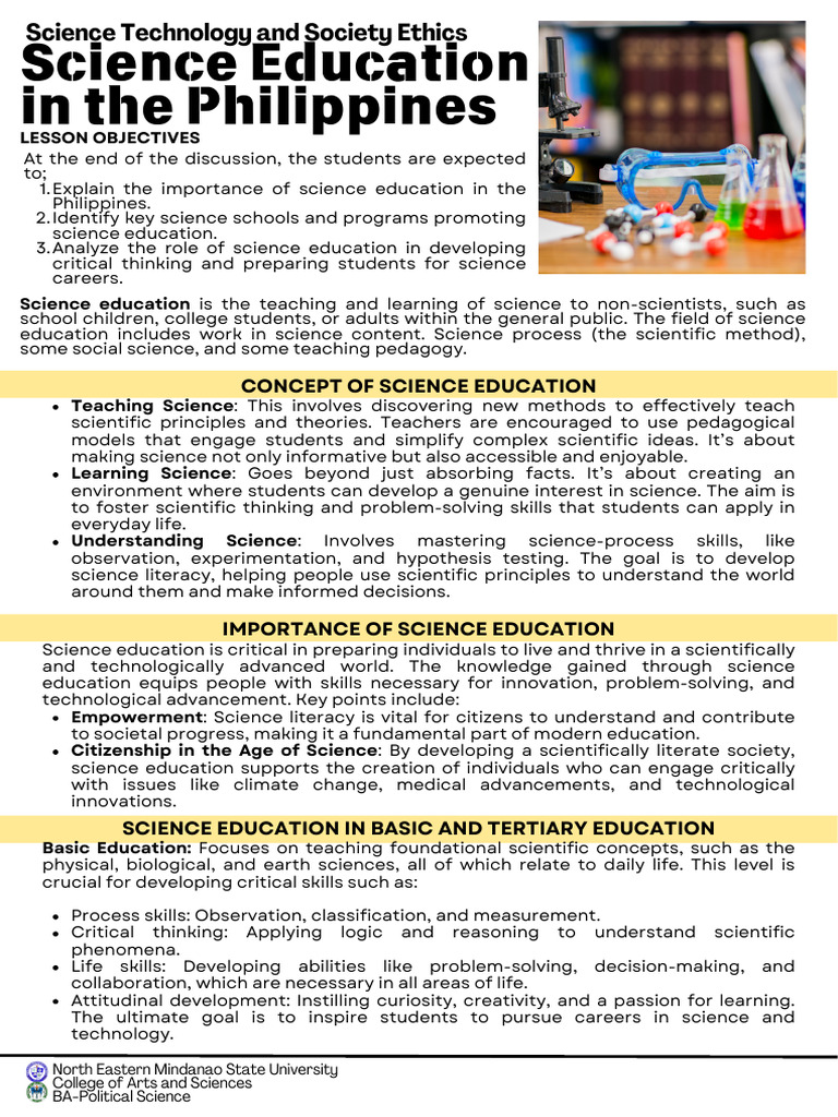 STSE Science Education in The Philippines | PDF