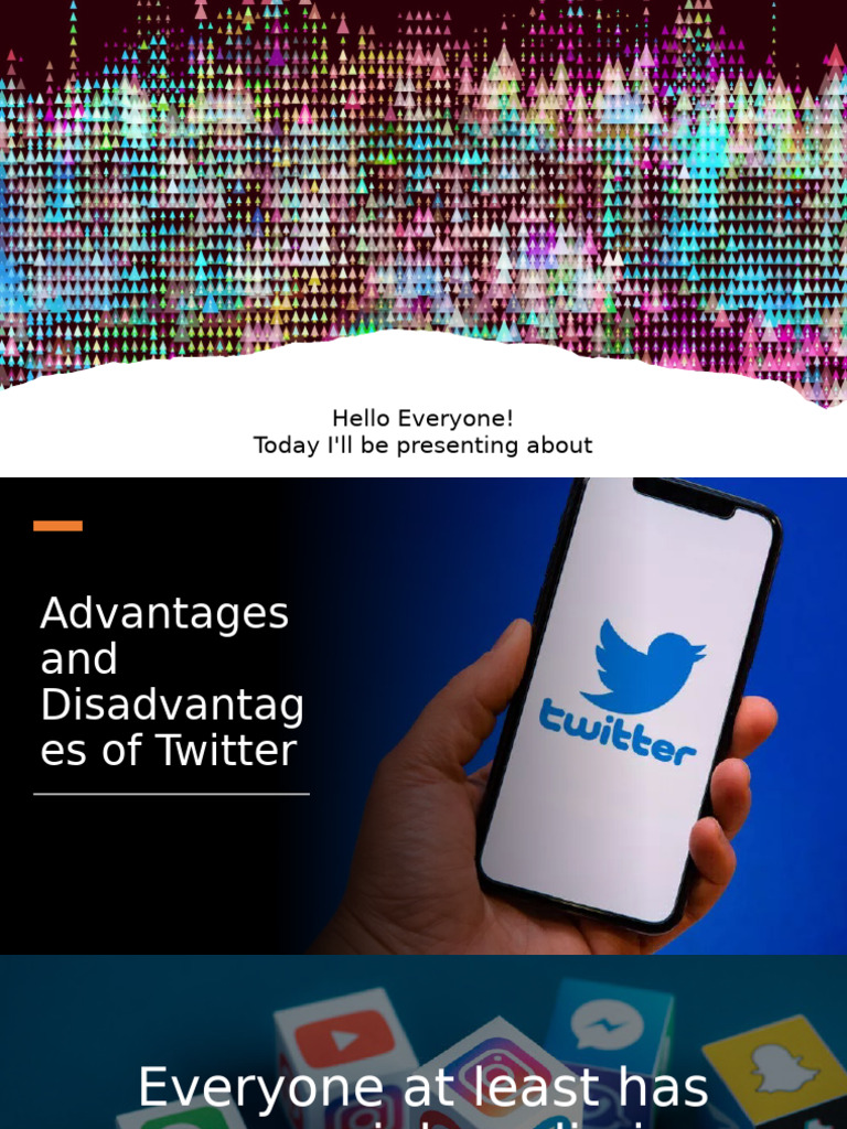Advantages and Disadvantages of Twitter | PDF