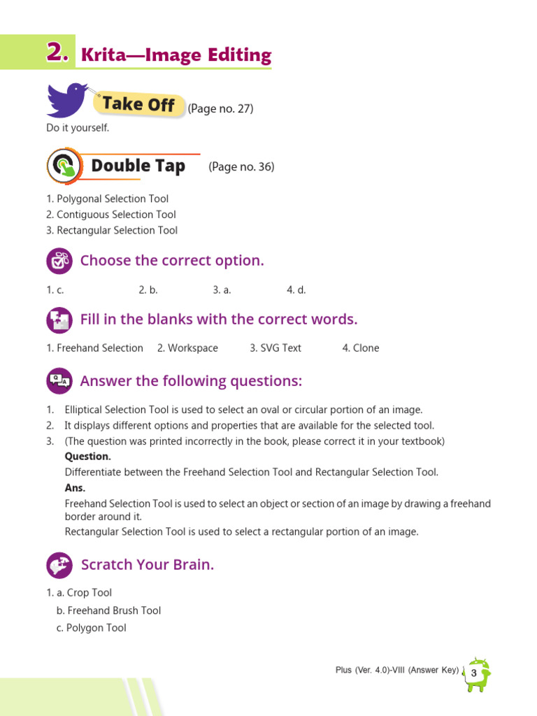 Class-8 L-2 Krita - Image Editing | PDF | Image Editing | Computers