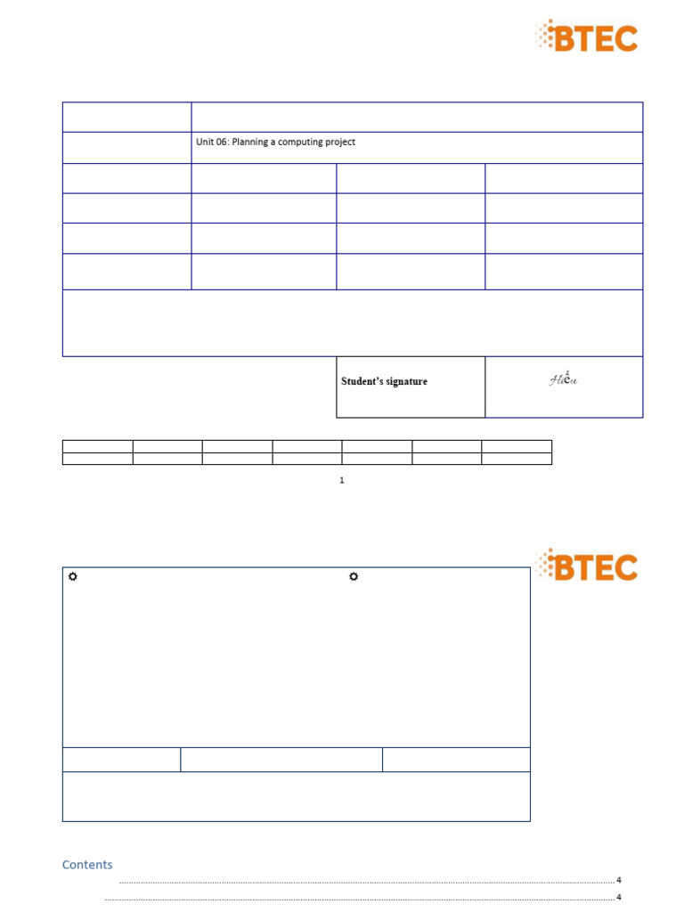 PCT ASM 1 Plan Project | PDF