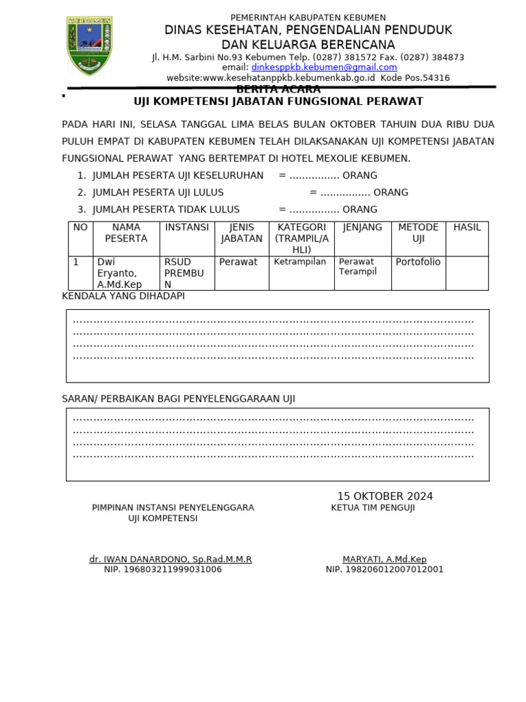 Keterampilan - Berita Acara - Copy of Ns. YANTI, S.Kep - 16 - Berita ... Keterampilan - Berita Acara - Copy of Ns. YANTI, S.Kep - 16 - Berita ...