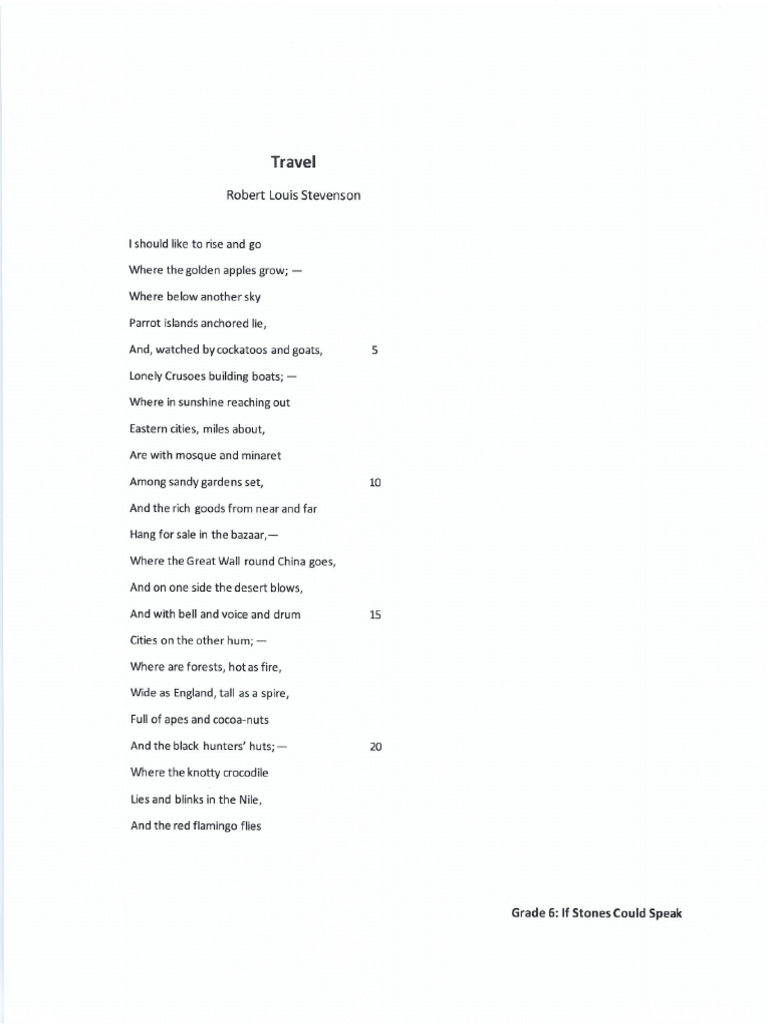 Travel-poem-6th-grade | PDF