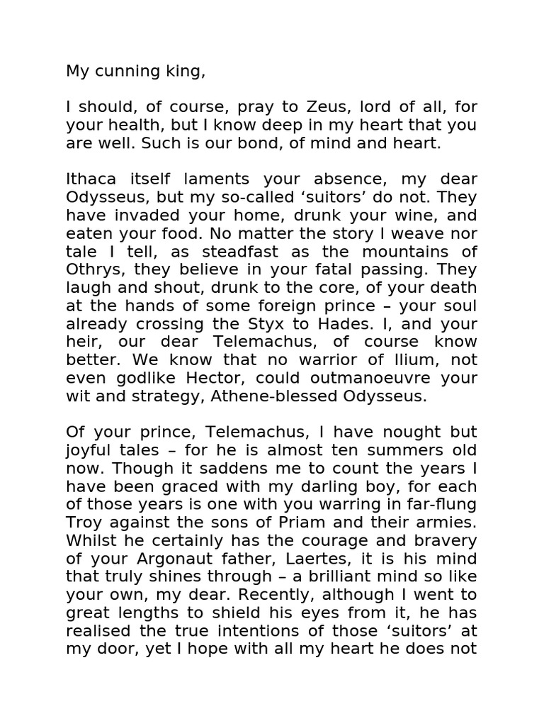 Penelope Letter | PDF