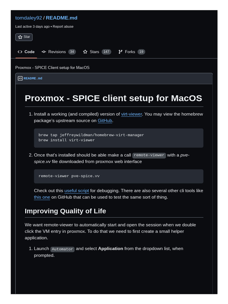Proxmox - SPICE Client Setup For MacOS | PDF | Business