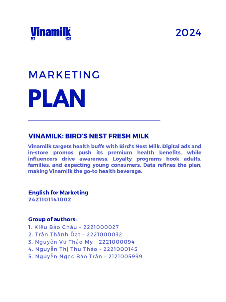 Group 2_VINAMILK | PDF