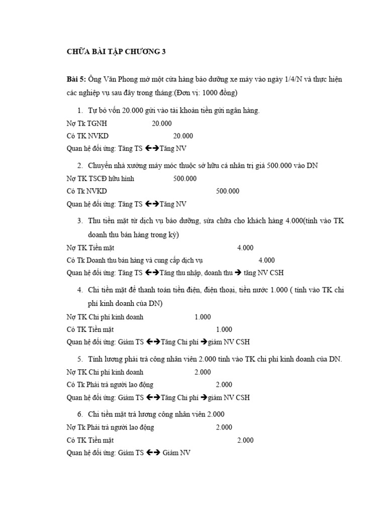 CHỮA BÀI TẬP MÔN LTKT | PDF