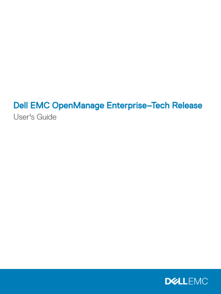 Dell Openmanage Enterprise Tech Release - Users Guide - en Us | PDF