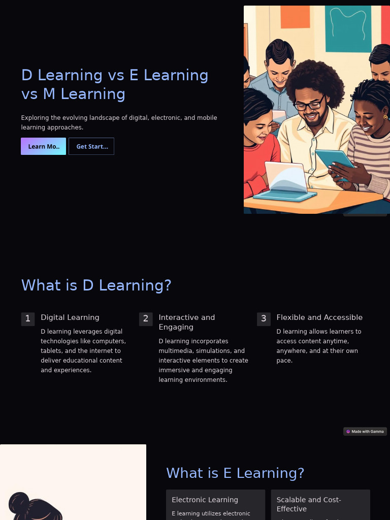 D Learning Vs E Learning Vs M Learning | PDF