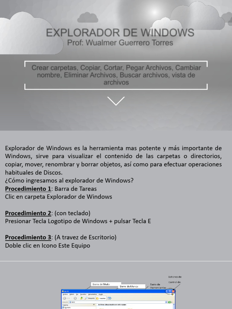 Clase 6 - 7 Explorador de Windows PDF-1 | PDF