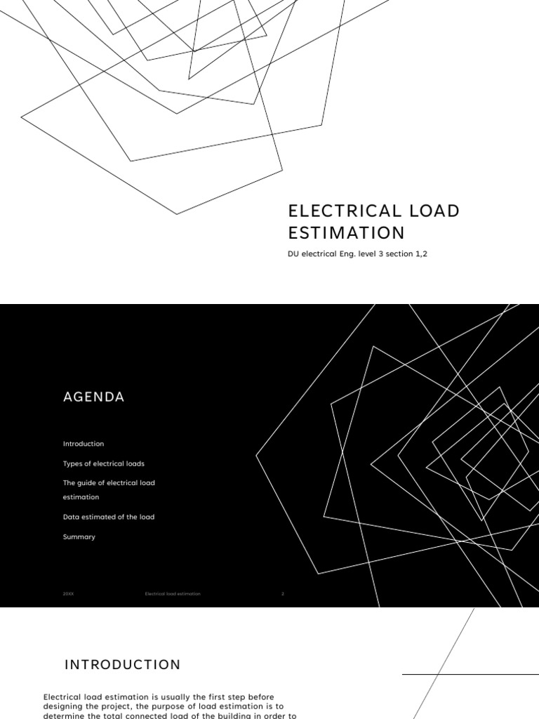Electrical load estimation | PDF