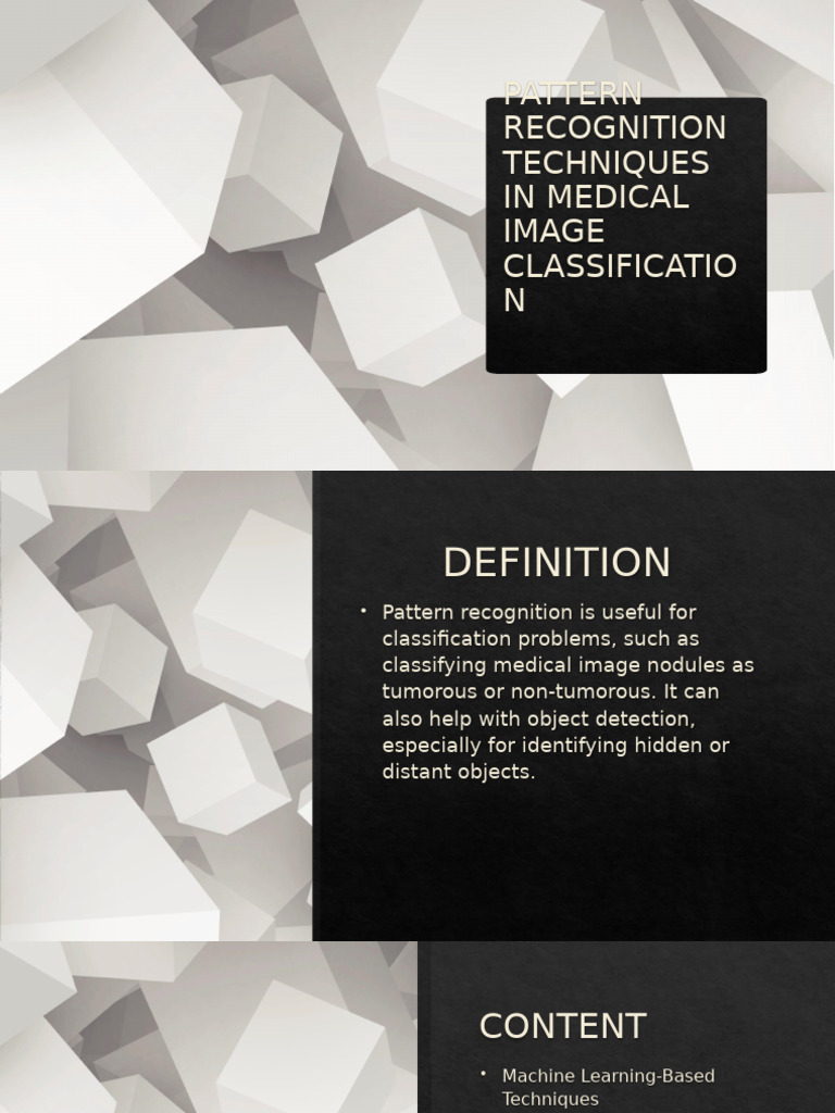 Pattern Recognition Techniques in Medical Image Classification | PDF Pattern Recognition Techniques in Medical Image Classification | PDF