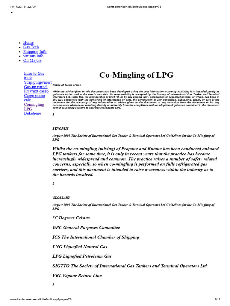 Mixing LPG | PDF