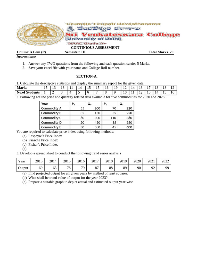 Continuous Assessment QP | PDF | Teaching Methods & Materials | Computers