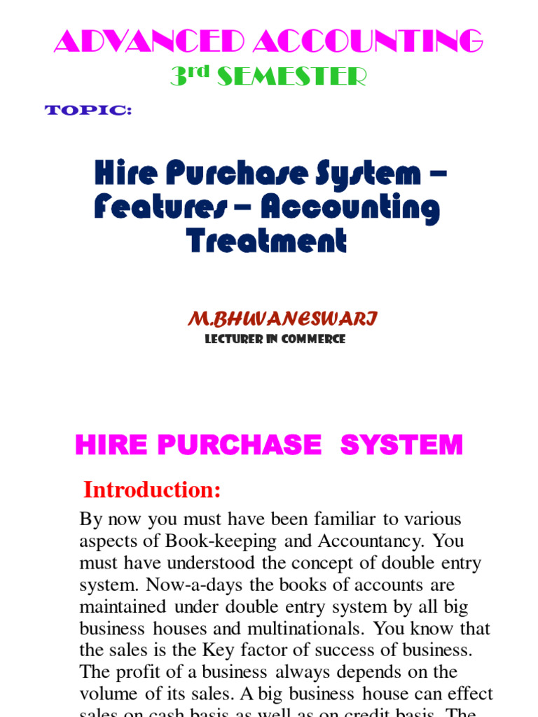 3rd Sem II Unit Advanced Accounting Ppt-1.Pdf360 | PDF