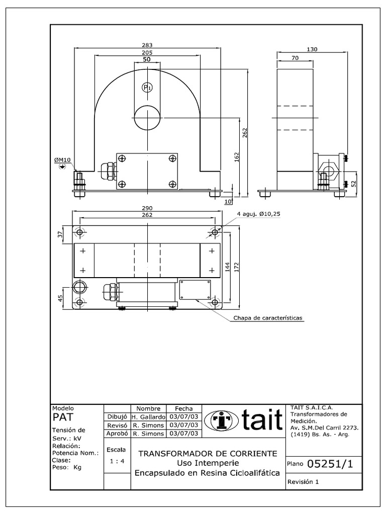 Transformador de CUba Tait-PAT | PDF