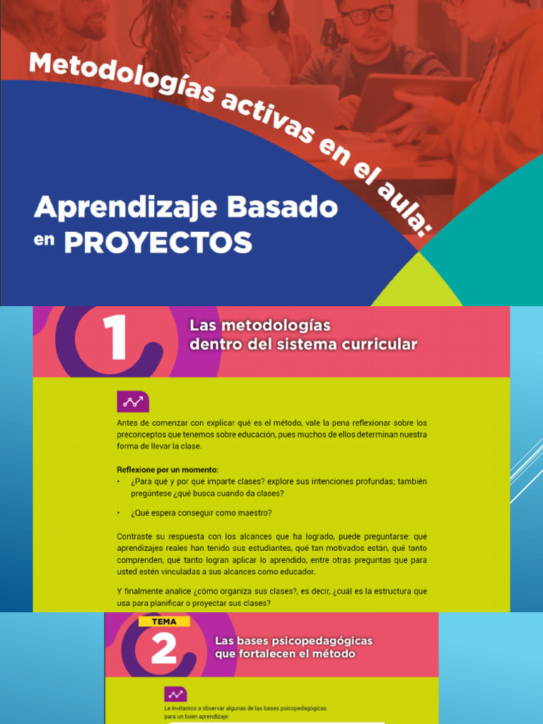 Aprendizaje Basado en Proyectos | PDF