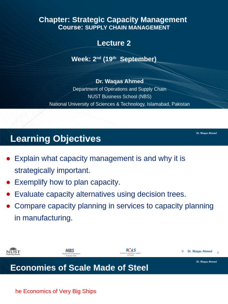 Lec 2 Strategic Capacity Management | PDF