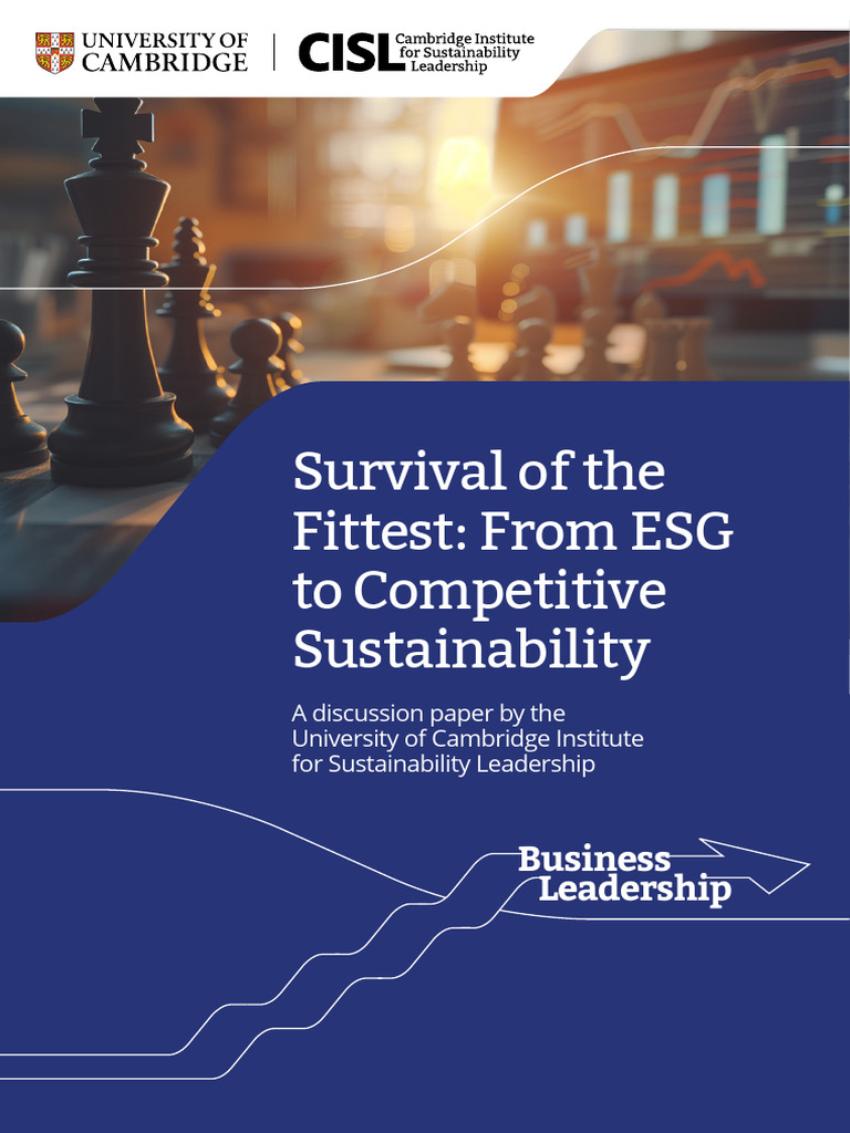 From ESG To Competitive Sustainability | PDF | Cost Of Living ...
