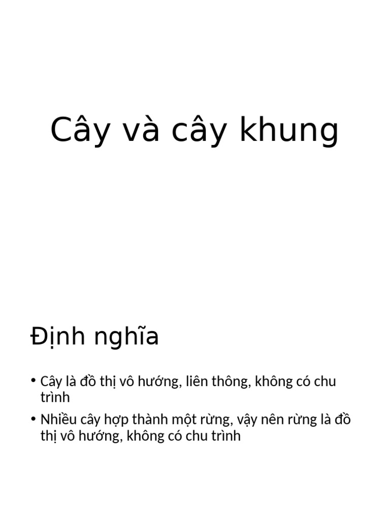 5.Cay va cay khung (1) | PDF