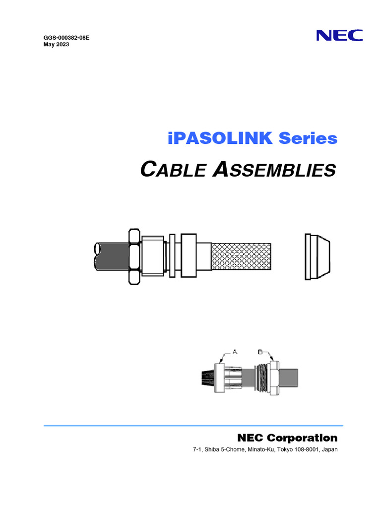 Ipaso VR A4 GGS-000382-08E Cables | PDF