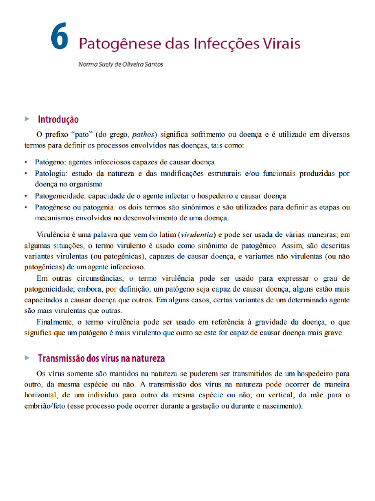 Patogenese Das Infecções Virais | PDF