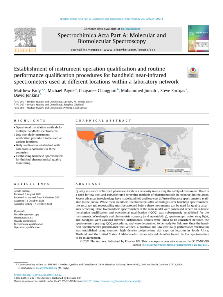Establishment of Instrument Operation Qualification and Routine | PDF