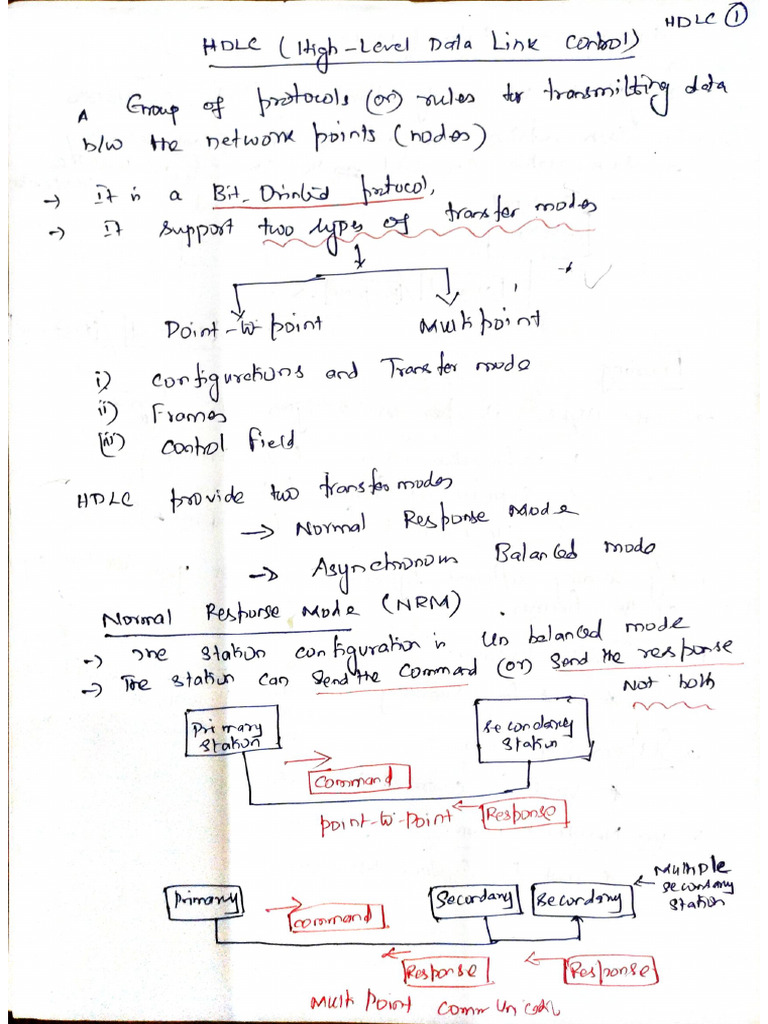 High Level Data Link Control (HDLC) | PDF