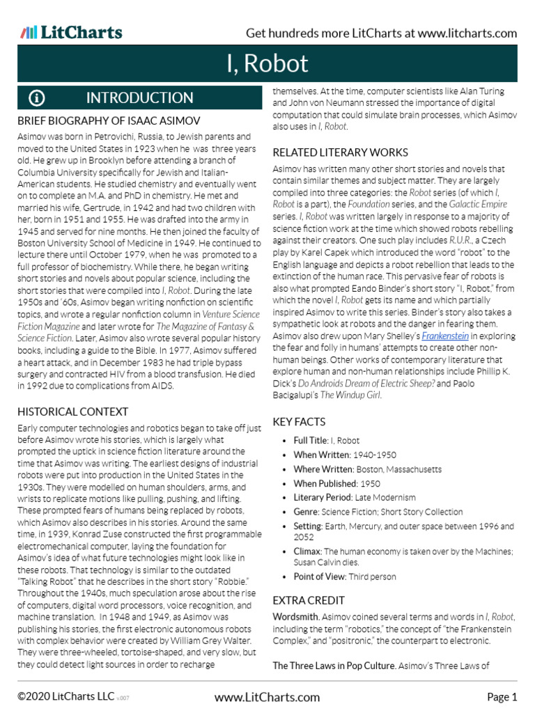 I, Robot | PDF